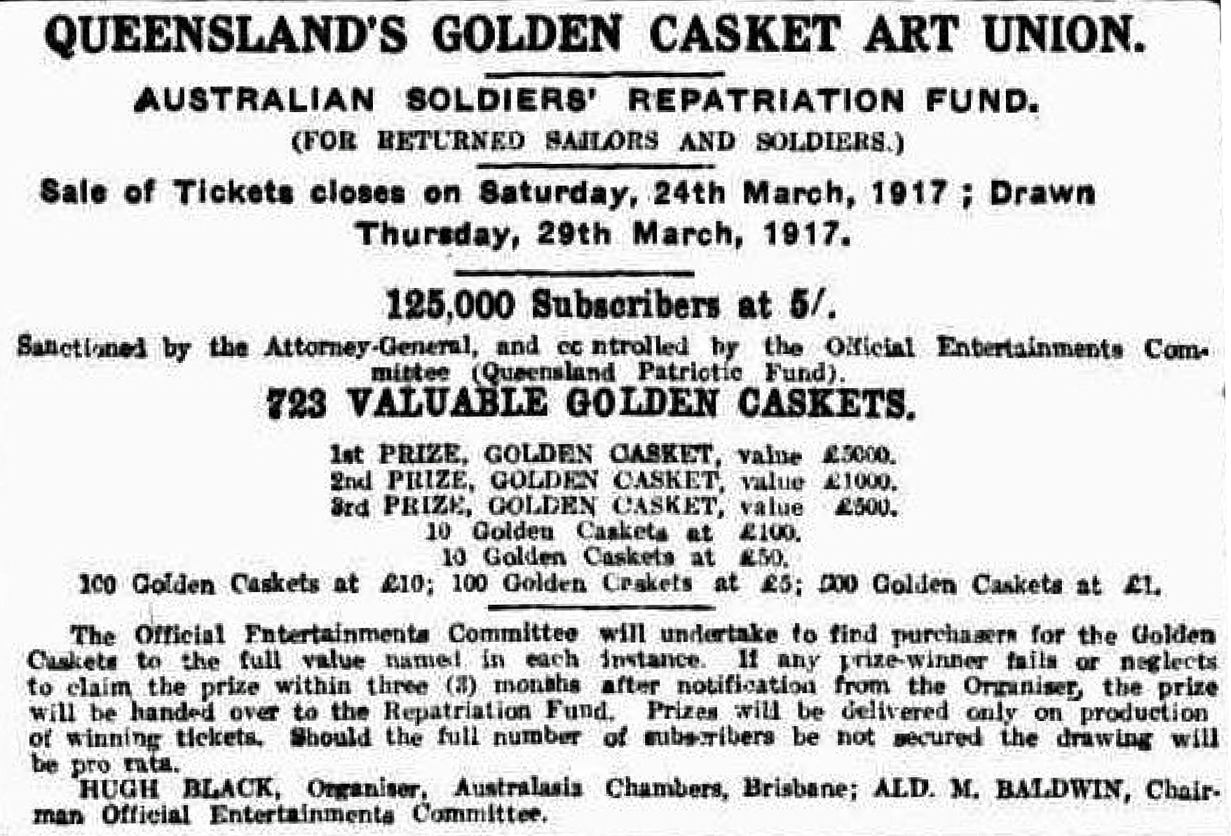 The Golden Casket Art Union | Highgate Hill and Its History