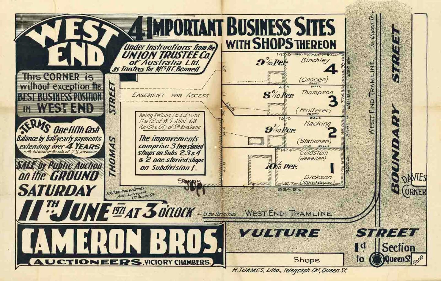 The story of an intersection: Boundary and Vulture Streets, West End ...